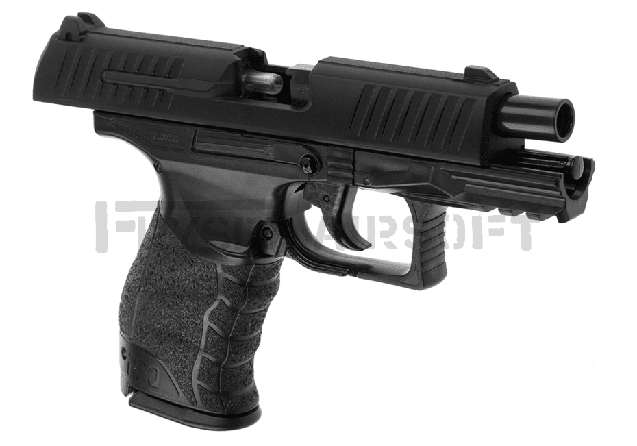 Walther PPQ Metal Slide Spring Gun Black - Vapen